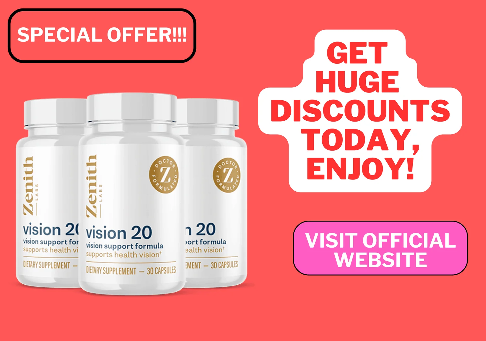 Zenith Labs Vision 20 Review: is It Effective & Should I Buy?